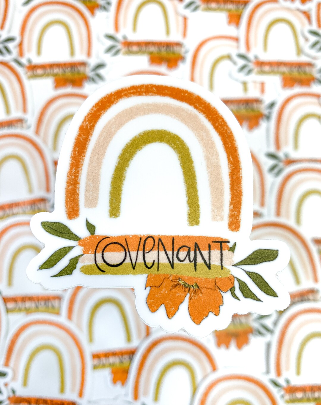 Covenant Rainbow Vinyl Sticker Waterproof Sticker Laptop - Etsy