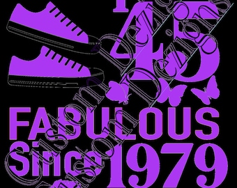 Stepping Into Chapter 45 Fabulous Since 1978 Svg, 50th Birthday Svg ...