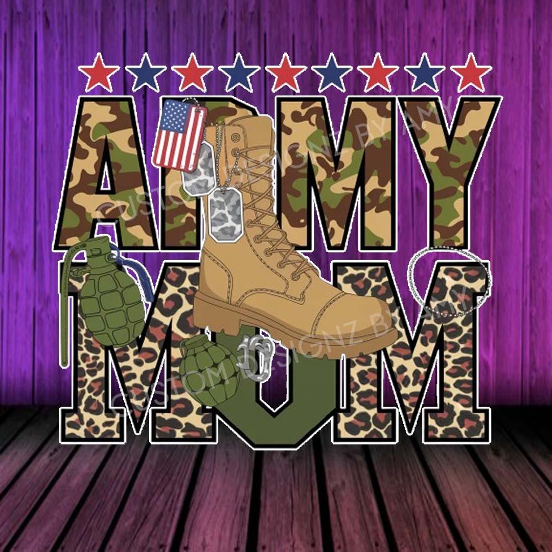 Army Mom, PNG, Sublimation PNG, Army DTF, Mom Png - Etsy