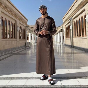 Luxury White Qamis for Men | Handmade Traditional Islamic Clothing ...