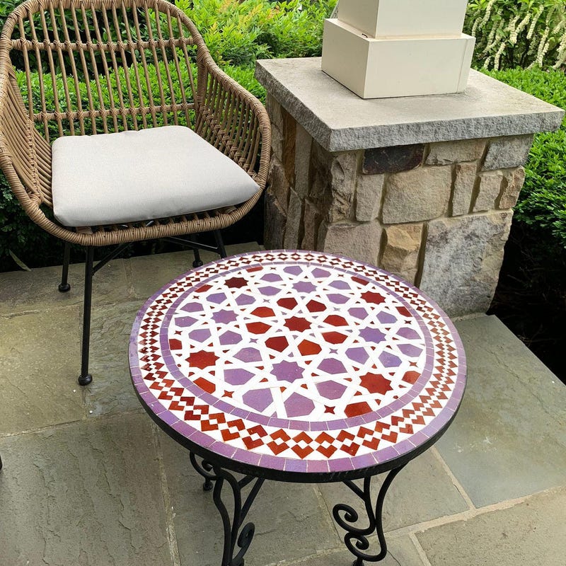 Mosaic Side Table - Etsy