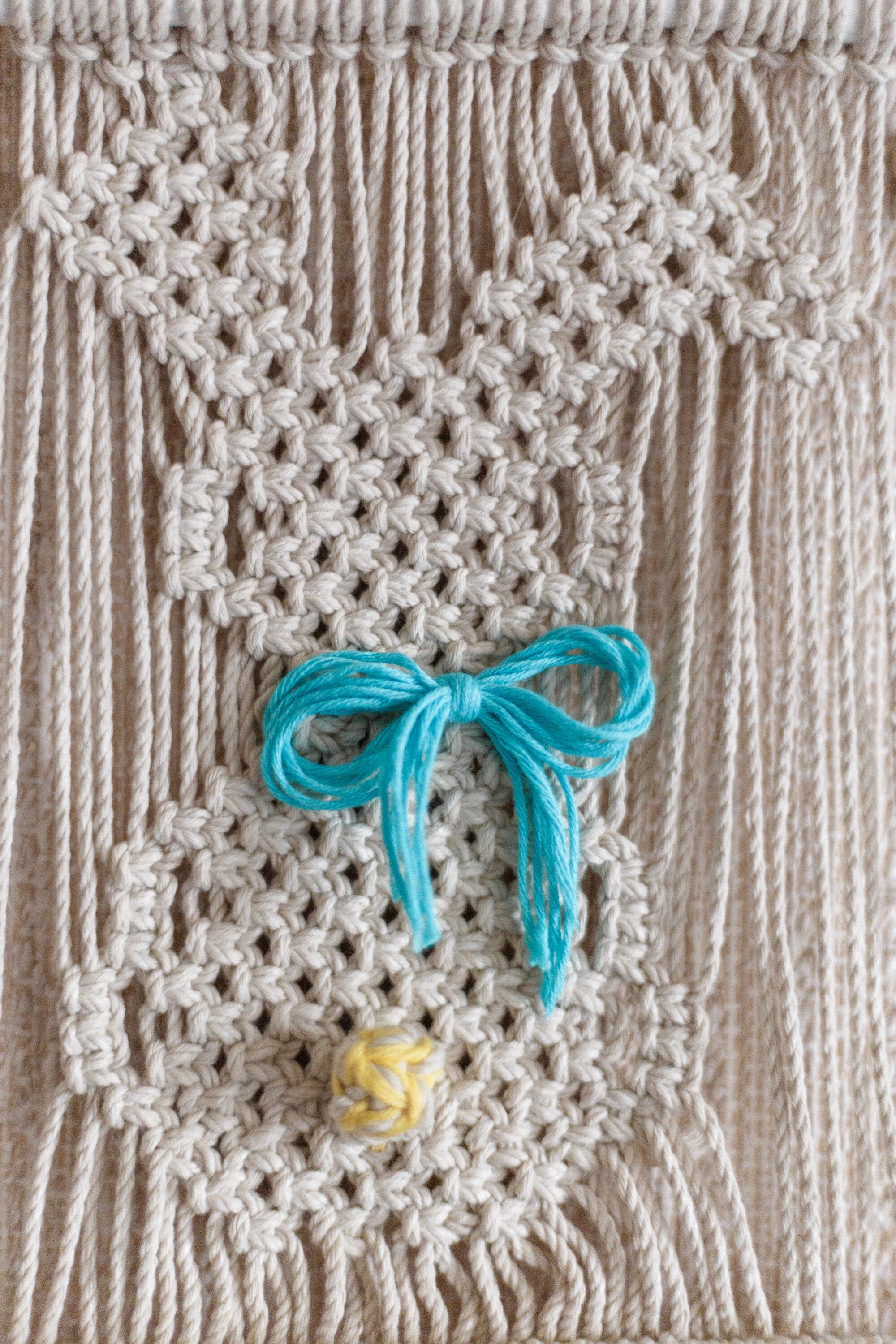 Easy macrame pattern for making mini macrame wall hanging with | Etsy