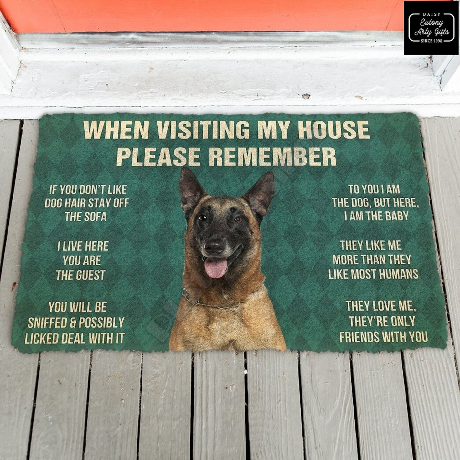 When Visiting My House Please Remember Doormat Dog Lover | Etsy