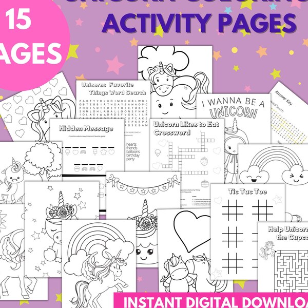 Princess Themed Birthday Placemat for Kids, Kids Activity Birthday Mat ...