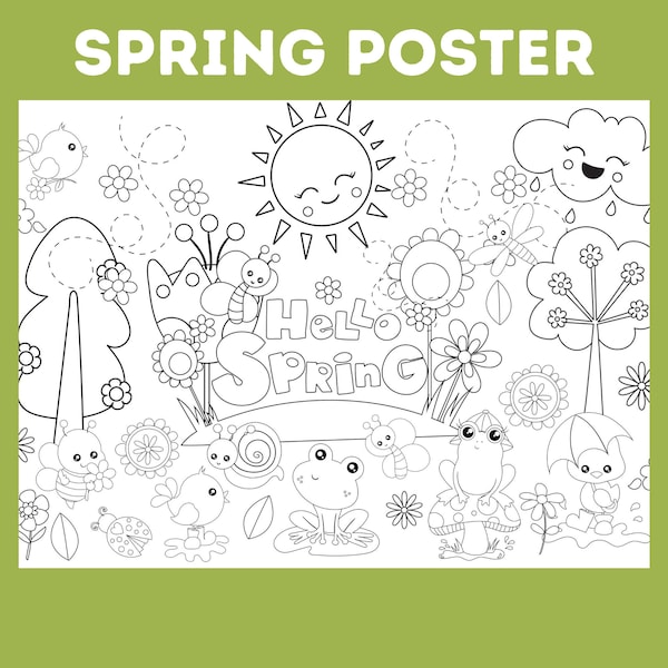 Colouring Poster - Etsy