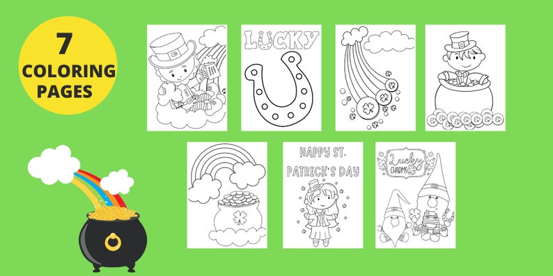 St. Patrick's Day Coloring and Activity Pages for Kids, Printable ...