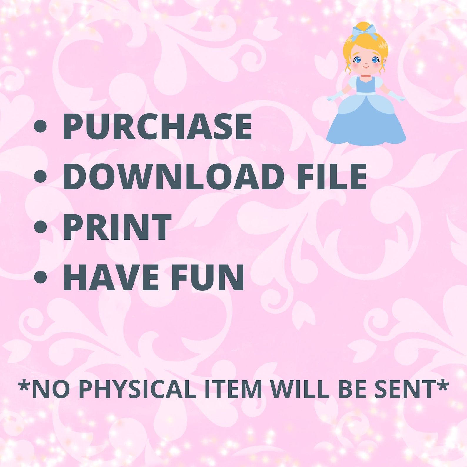 Princess Themed Birthday Placemat for Kids, Kids Activity Birthday Mat ...