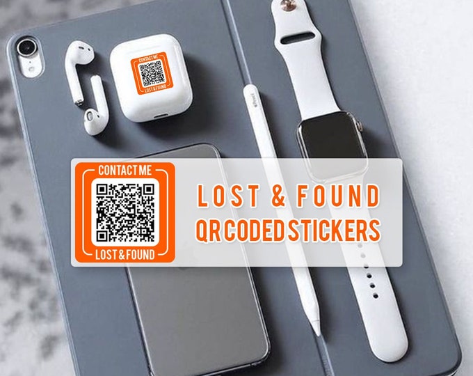 Mini Lost-and-found Stickers With Scan-to-call Feature Durable ...