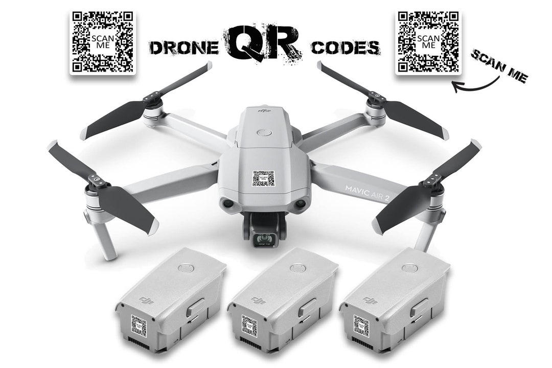 Set of 4 QR Coded Drone Registration & Pilot Info Decal Set - Etsy