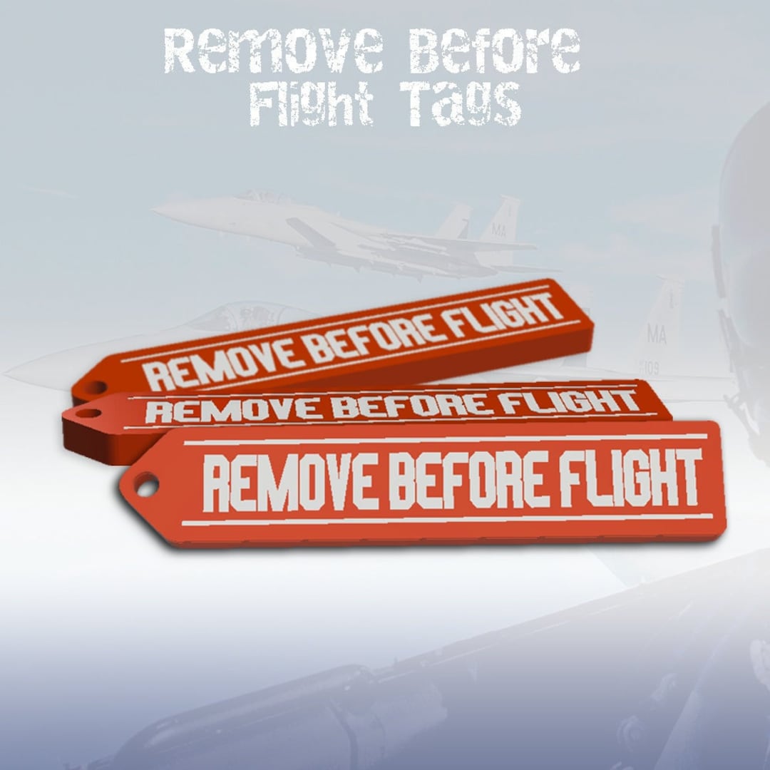 Remove Before Flight Keyring 3d Printed, Tag, Keyring, Drone Keyring ...