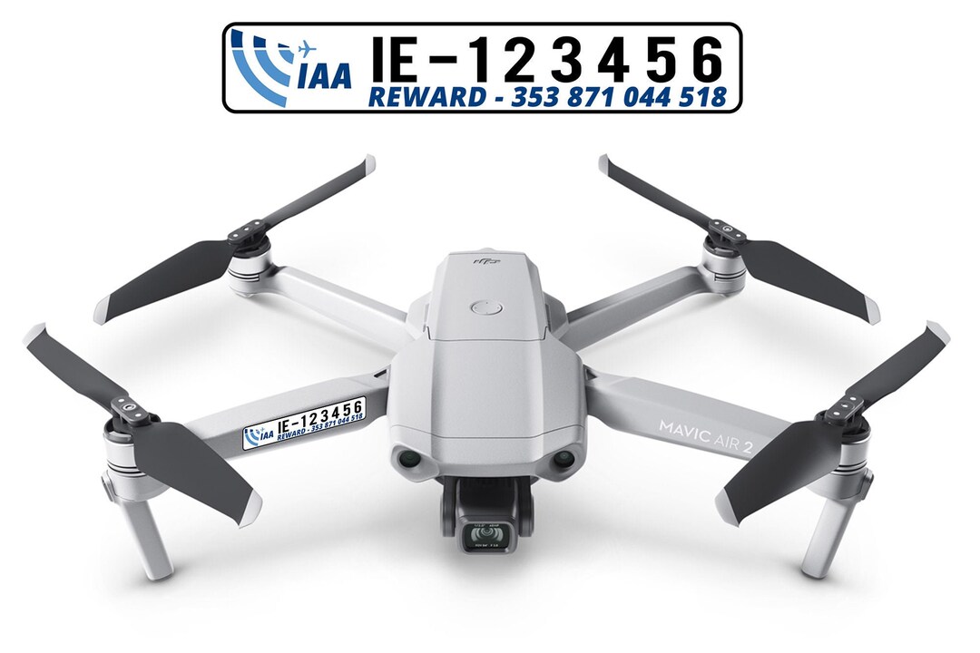 Set of 4 IAA Required Drone Registration Number Decal Set - Etsy