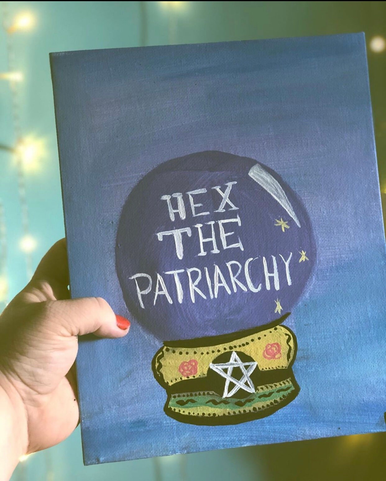 Hex the Patriarchy Painting - Etsy