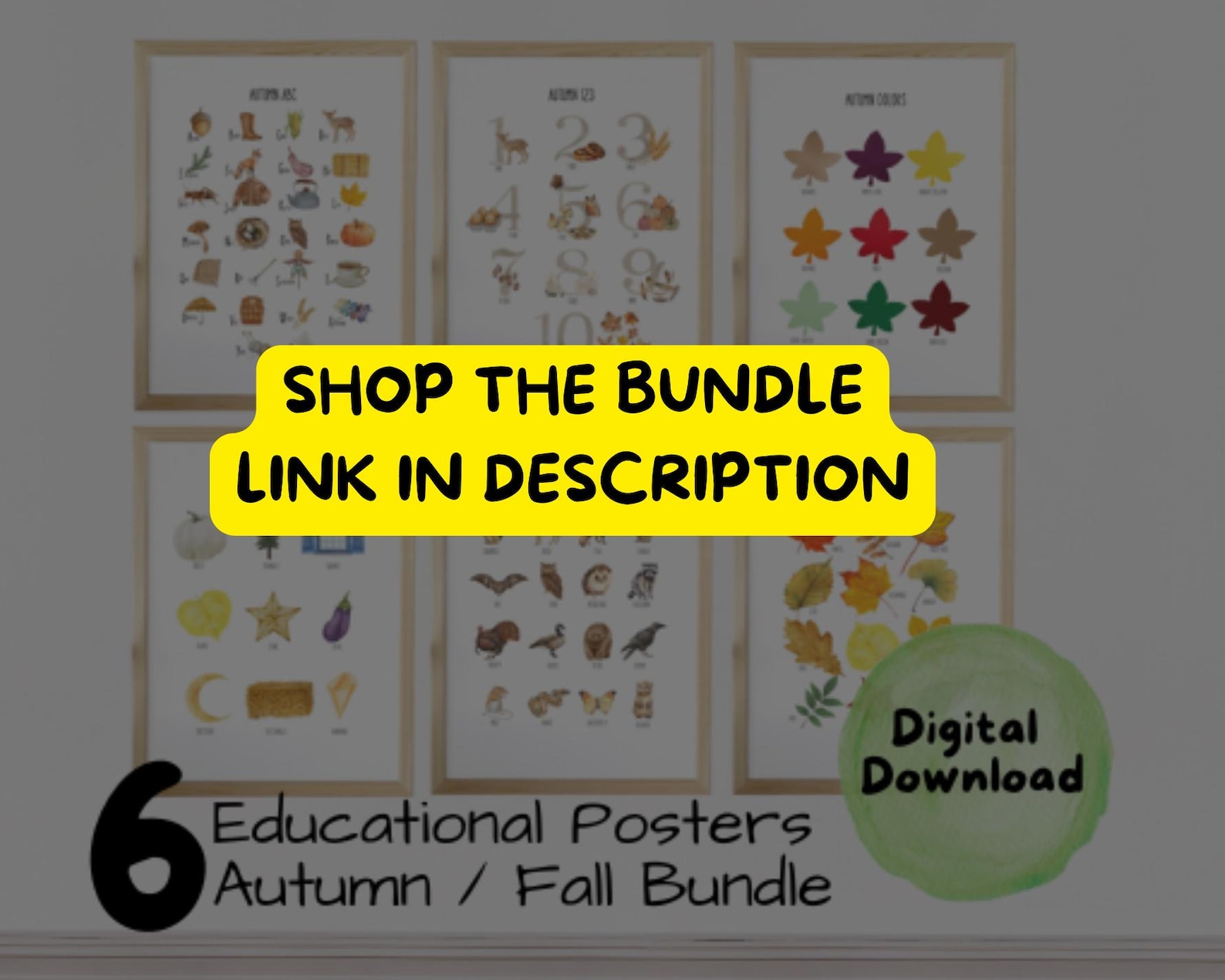 Fall | Autumn Leaves Prints, Educational Wall Art, Learning Home School ...