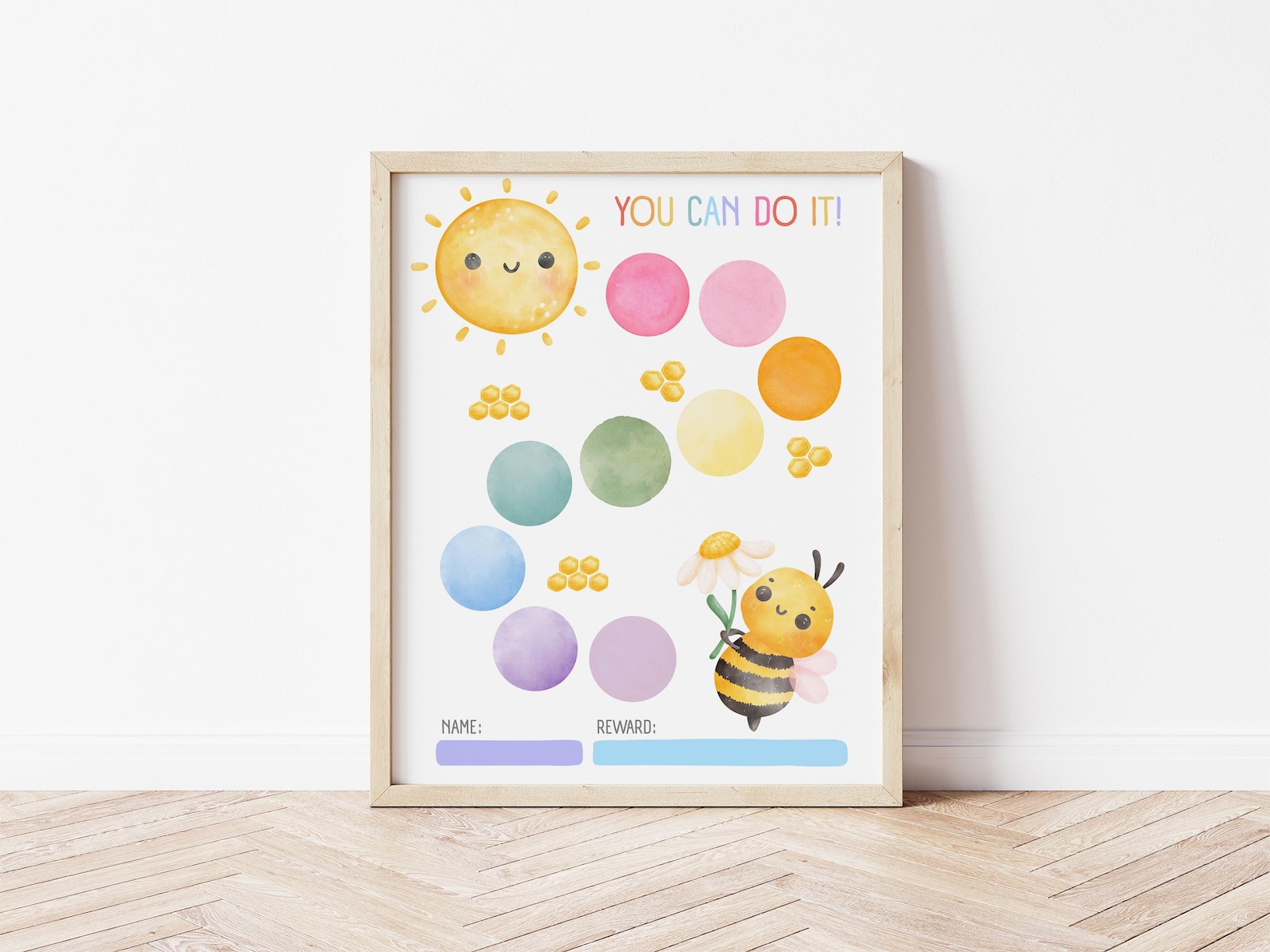 Printable Reward Chart for Kids, Toddler Goal Chart, Routine Chart ...