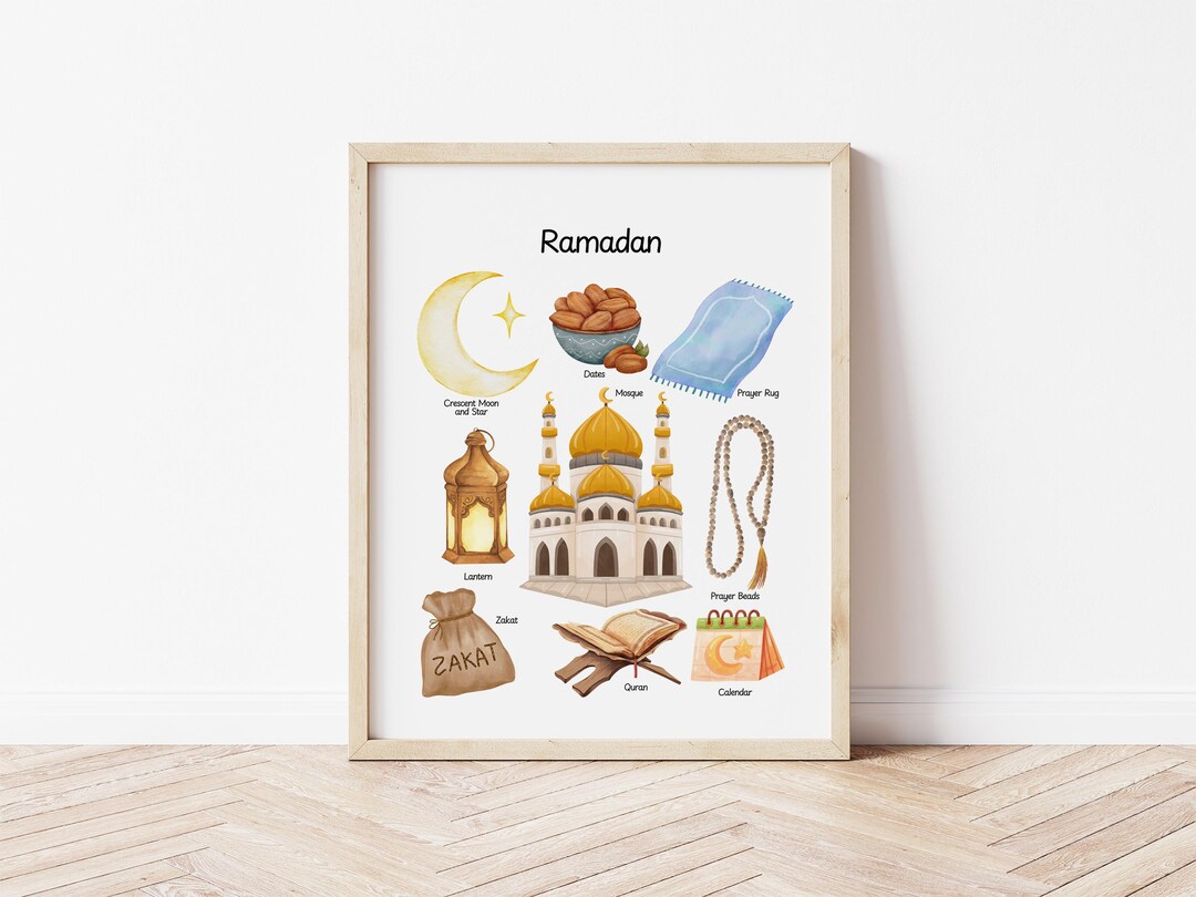 Ramadan Educational Poster, Ramadan Home Decor, Ramadan Printable, Kids ...