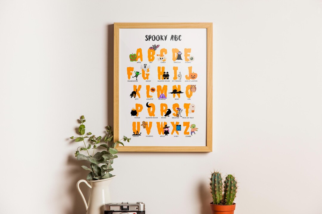 Halloween Alphabet, Classroom Abcs, Kids Halloween Decor, Classroom ...