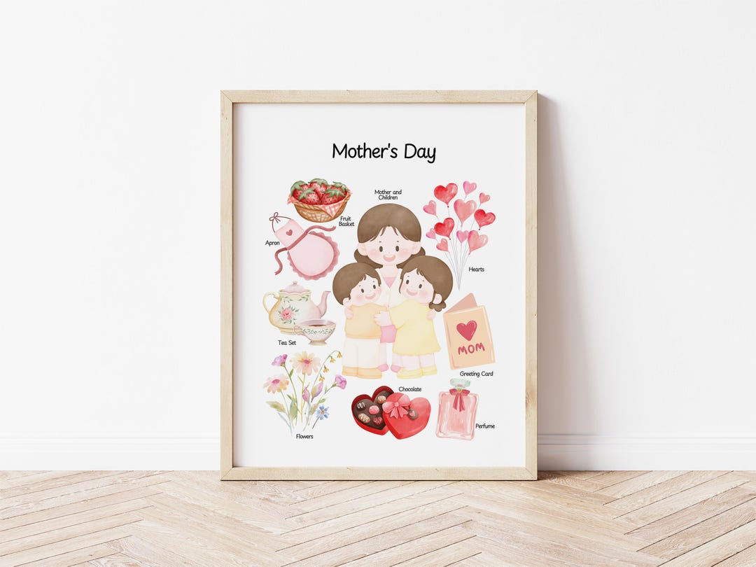 Mother's Day Poster Printable, Mothers Day Wall Decor, Happy Mothers ...