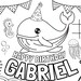 Under the Sea Birthday Party Placemat, Ocean Animal Coloring, Sea ...