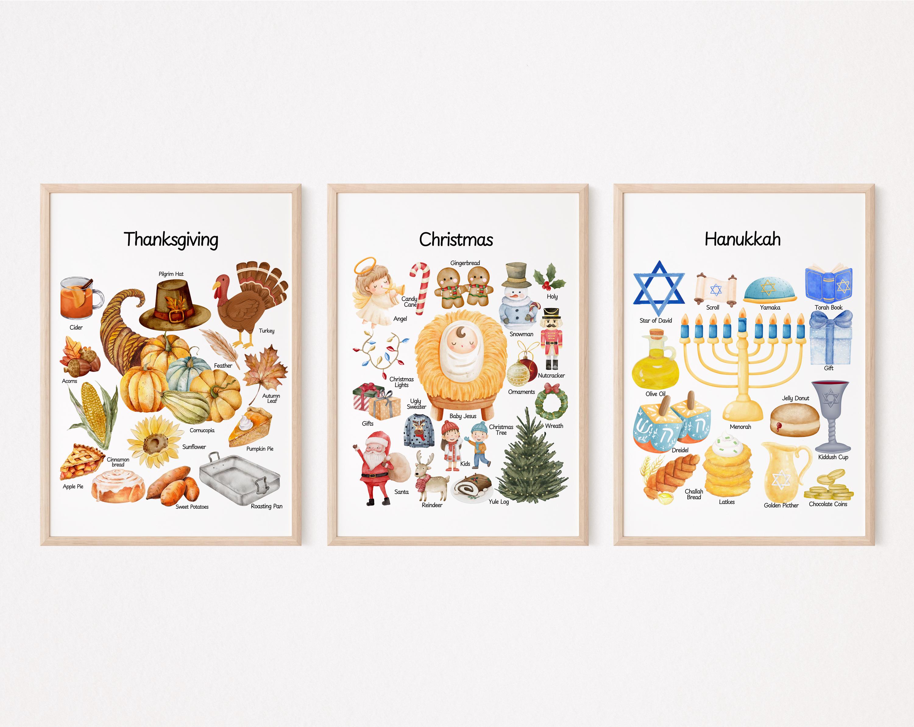 18 Holidays Around the World Poster Bundle, Holidays Educational ...