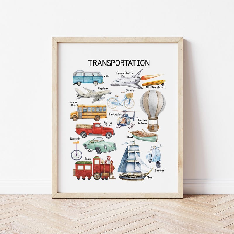 Transportation Print - Etsy