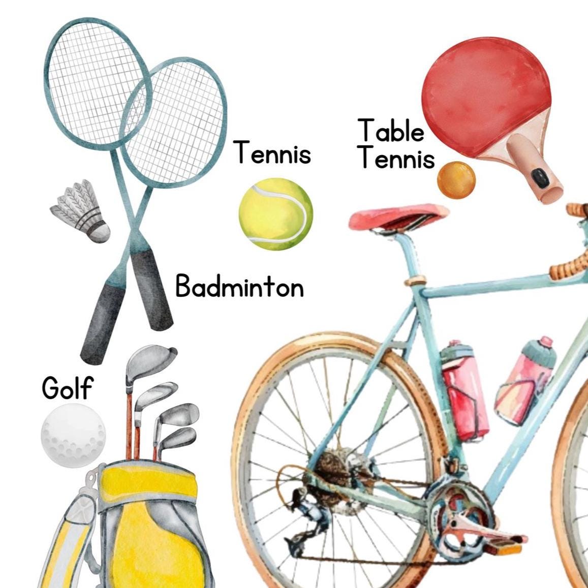 Printable Sports Poster, Sports Chart, Educational Poster for Kids ...