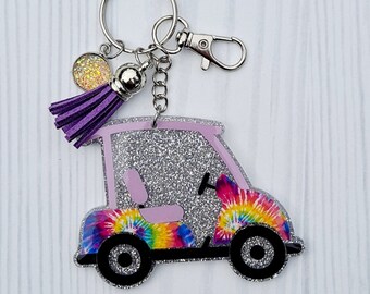 Golf Cart Keychain Personalised - Etsy