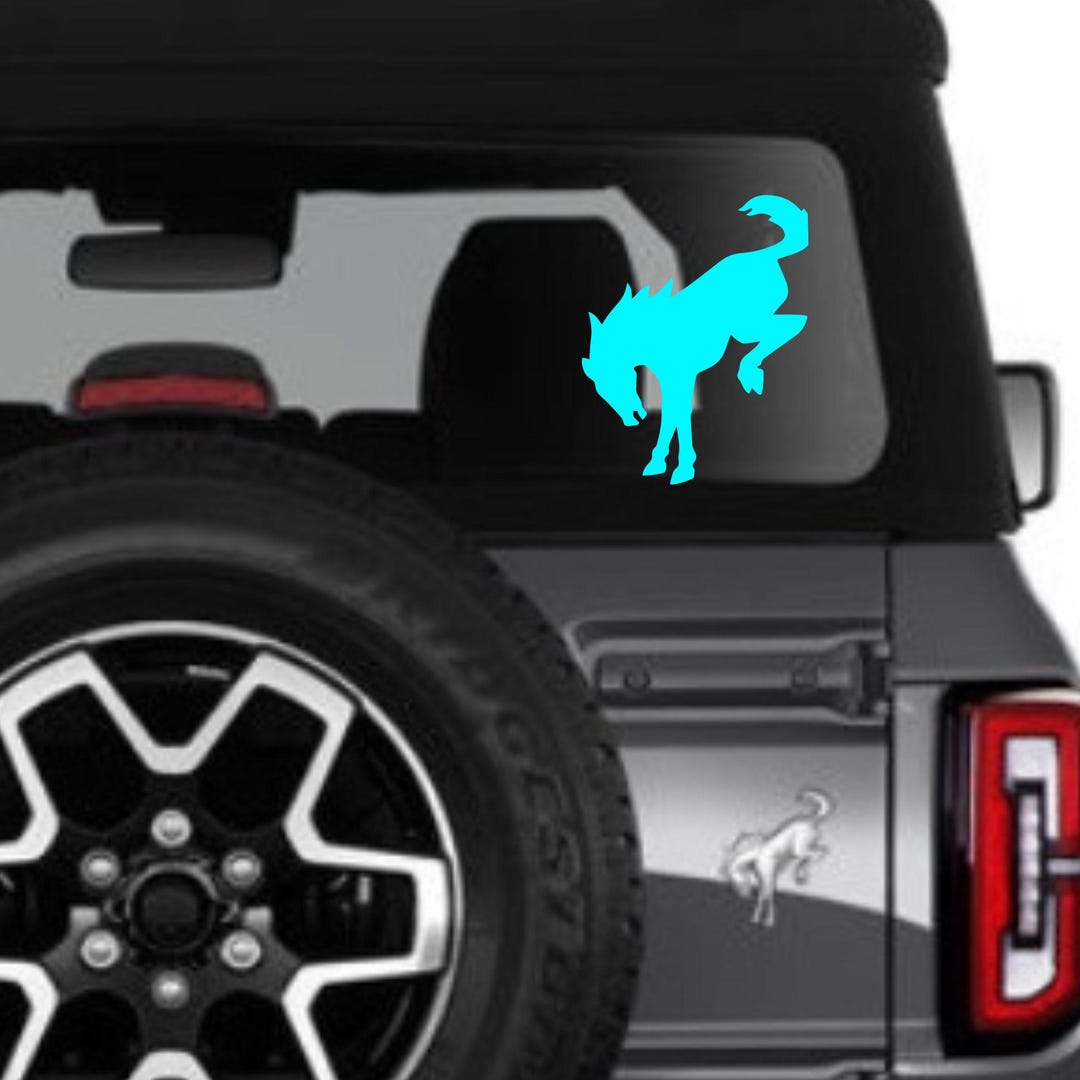 Bucking Bronco Vinyl Decal Sticker - Etsy