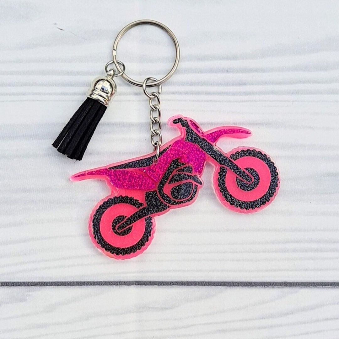 Custom Motocross Dirt Bike Glow in the Dark Keychain. - Etsy