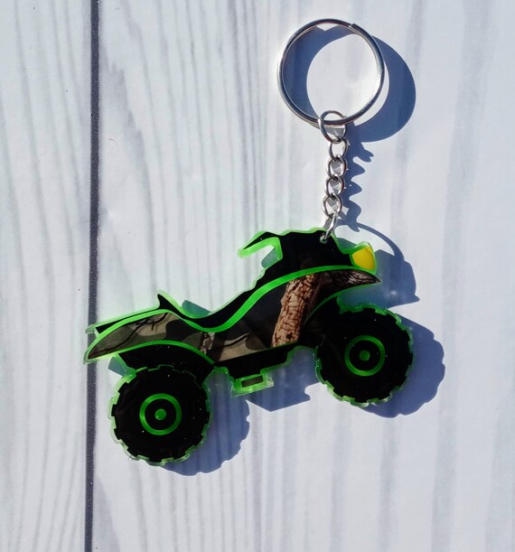 Glow in the Dark Camo ATV Four Wheeler Keychain. - Etsy