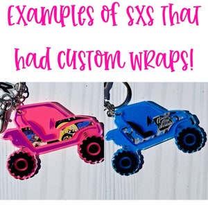 Custom Glow in the Dark Two Seat Side by Side UTV Keychain. - Etsy