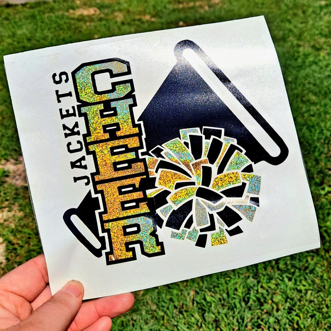 Cheer Team Mascot Sticker Decal - Etsy