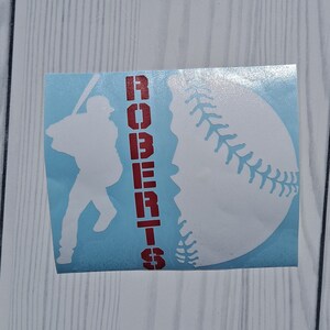 Personalized Baseball Team Vinyl Decal Sticker. - Etsy