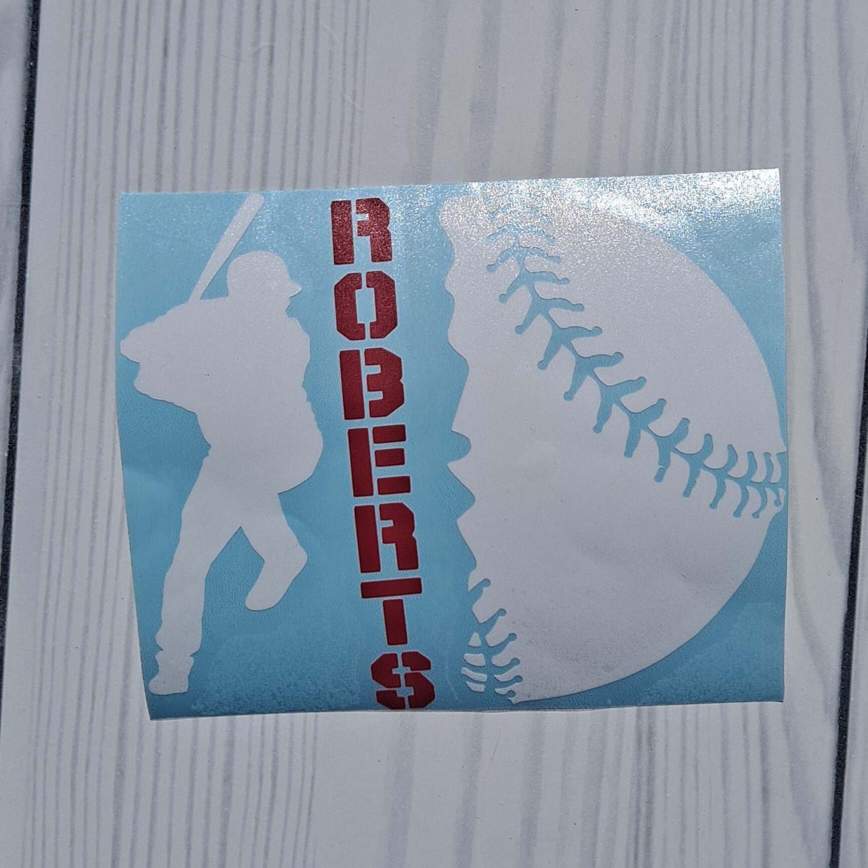 Personalized Baseball Team Vinyl Decal Sticker. - Etsy