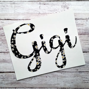 Gigi Vinyl Window Decal Sticker. - Etsy
