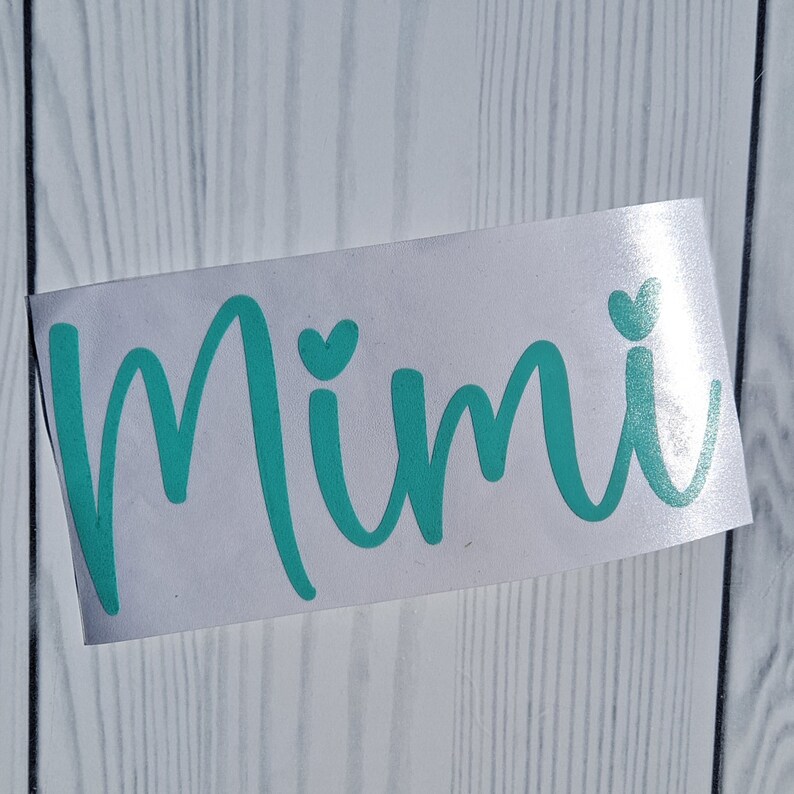 Mimi Vinyl Window Decal Sticker. - Etsy
