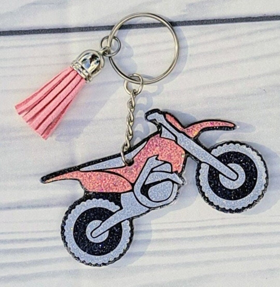 Custom Motocross Dirt Bike Keychain. - Etsy