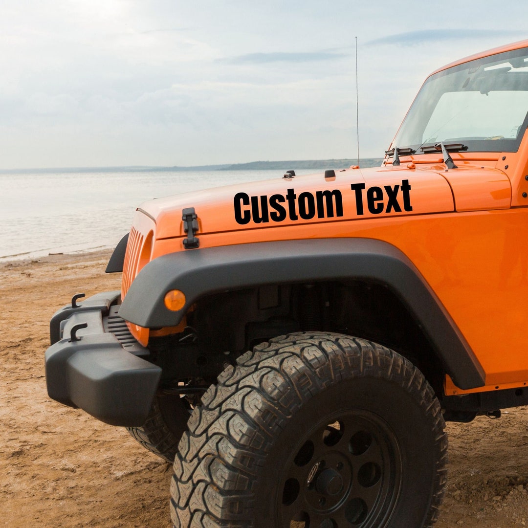 Custom Hood Vinyl Decal. - Etsy