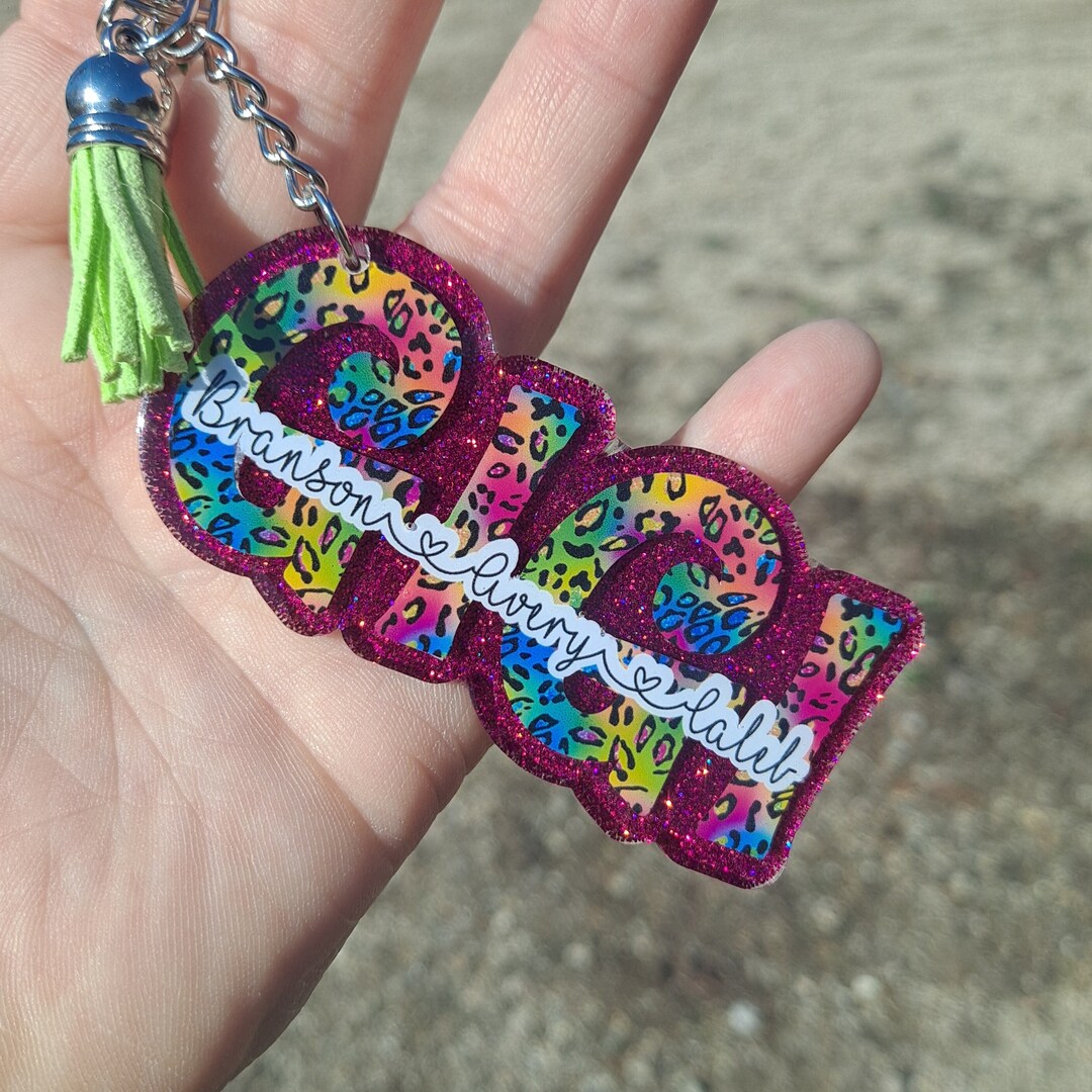 Personalized Gigi With Names Keychain - Etsy