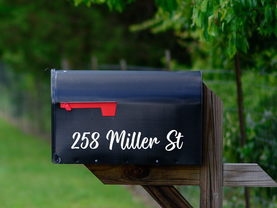 Personalized Mailbox Address Decal. - Etsy