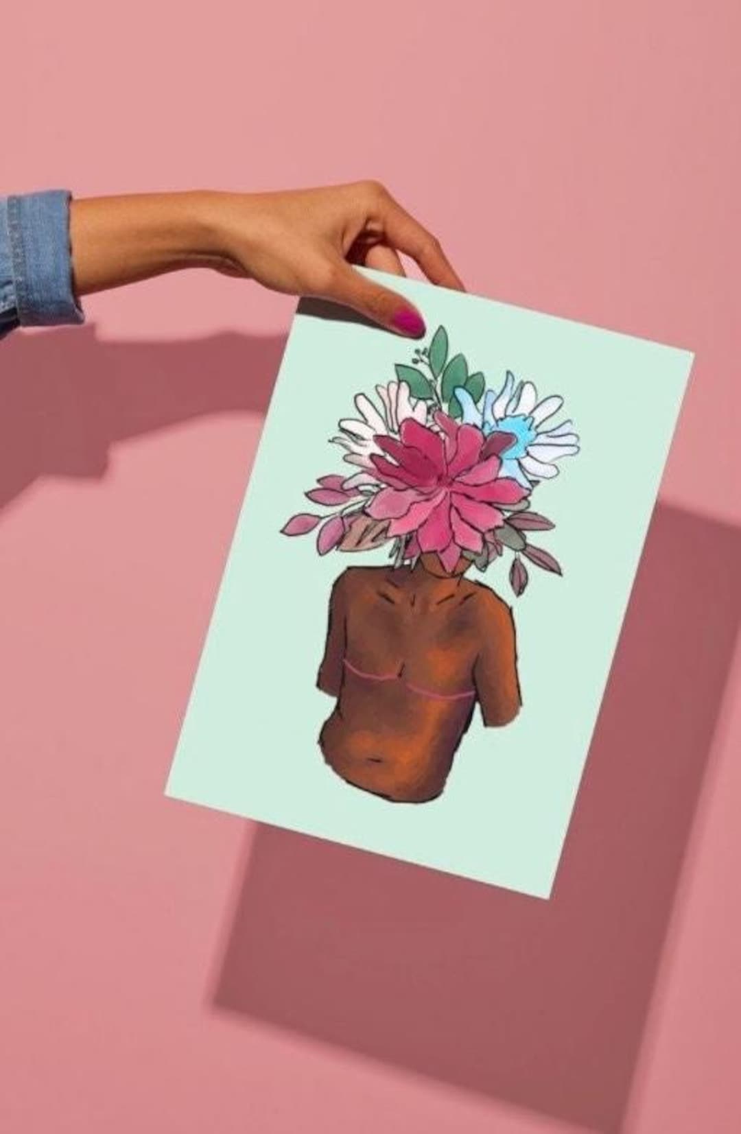 Top Surgery Floral Digital Art Print (LGBTQ, Trans, Transgender, Queer ...