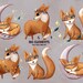 Celestial Fox Clipart Botanical Clipart Fox Illustration - Etsy