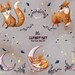 Celestial Fox Clipart Botanical Clipart Fox Illustration - Etsy