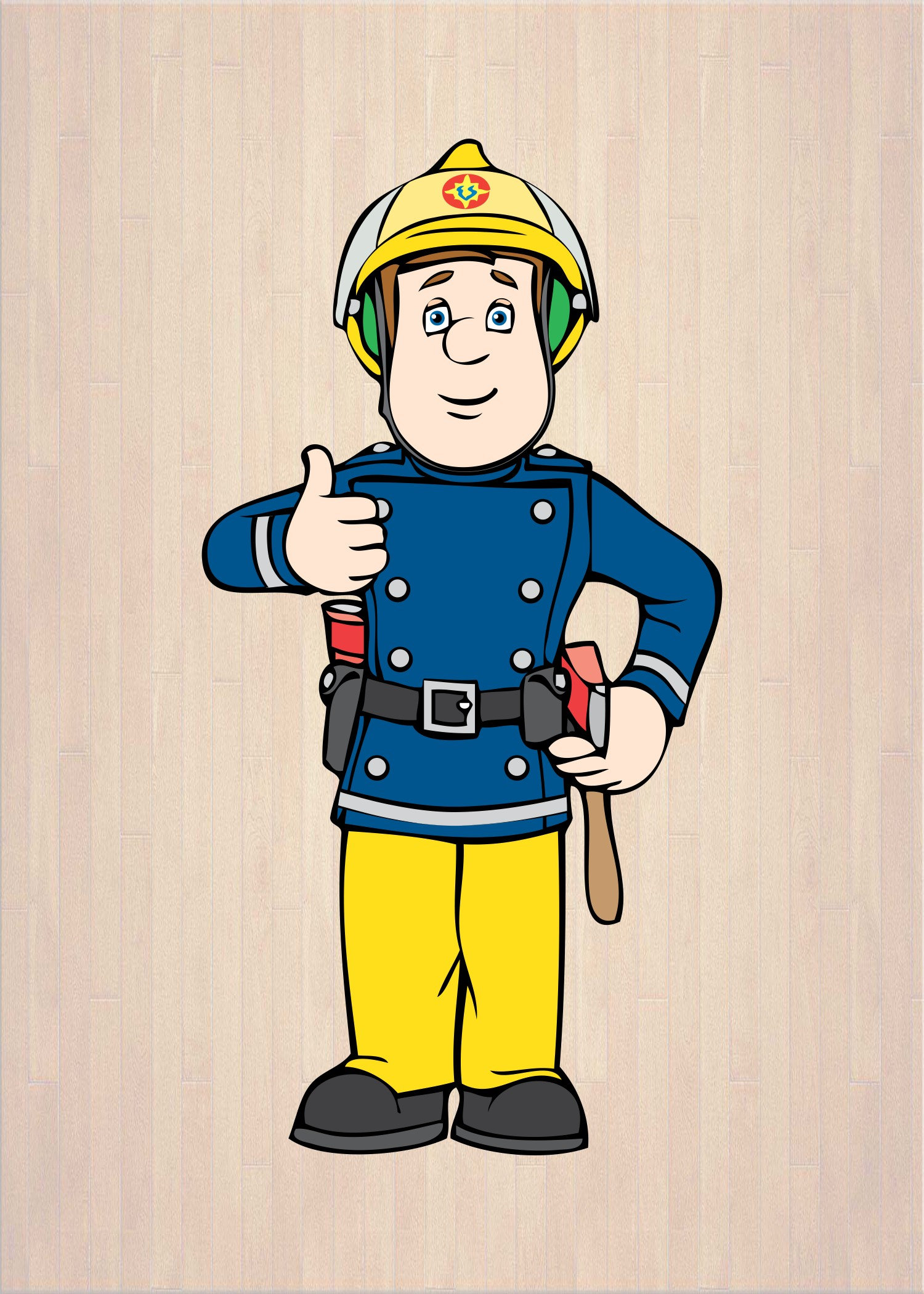 Fireman Sam Svg 01 svg dxf Cricut Silhouette Cut File | Etsy