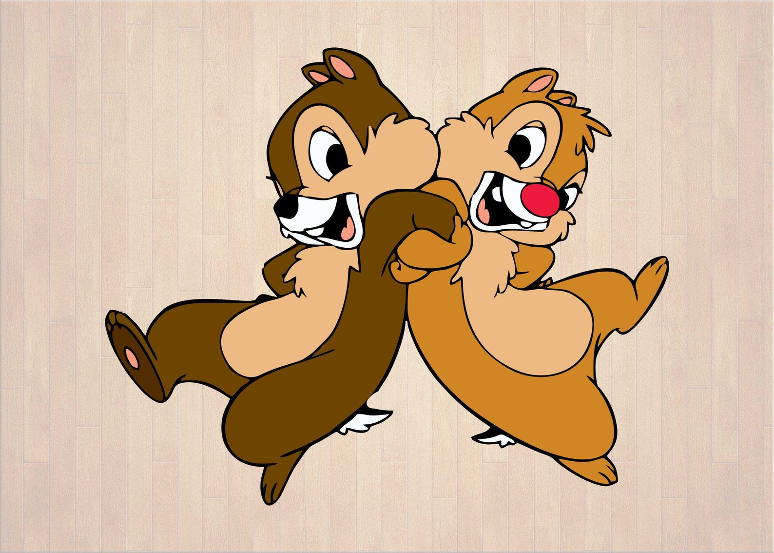 Chip And Dale Svg 017 svg dxf Cricut Silhouette Cut File | Etsy