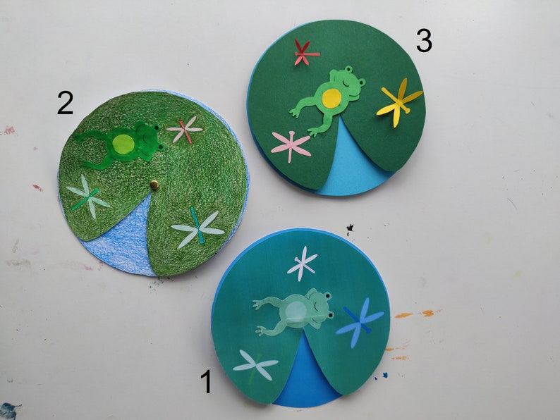 DIY Interactive Invitation Card Frog Pond / Lily Pad / Invitation ...