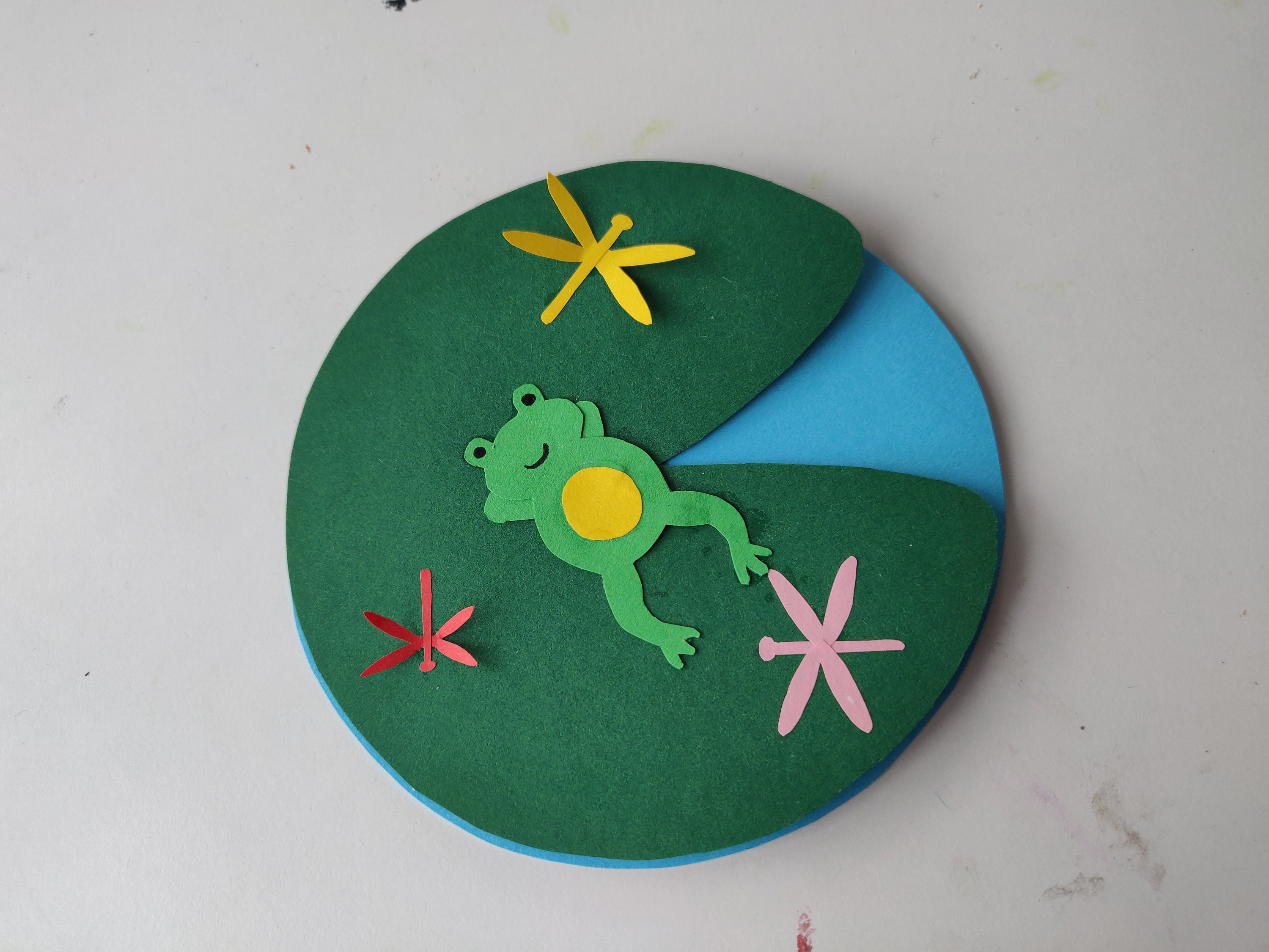 DIY Interactive Invitation Card Frog Pond / Lily Pad / Invitation ...