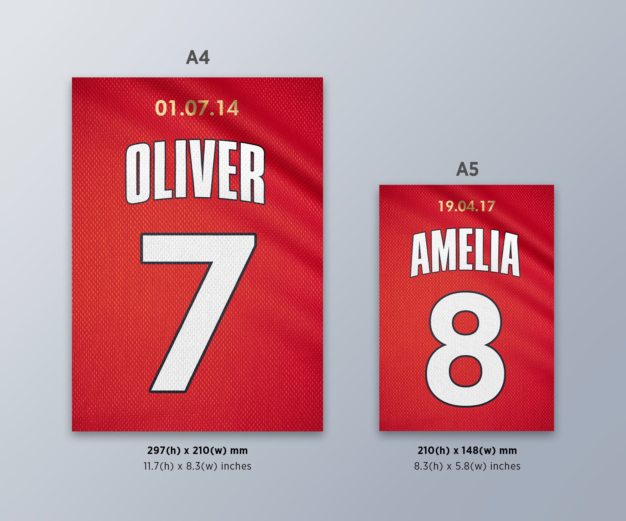 Bespoke Manchester Home Shirt - Custom Football Print - Name, Number ...