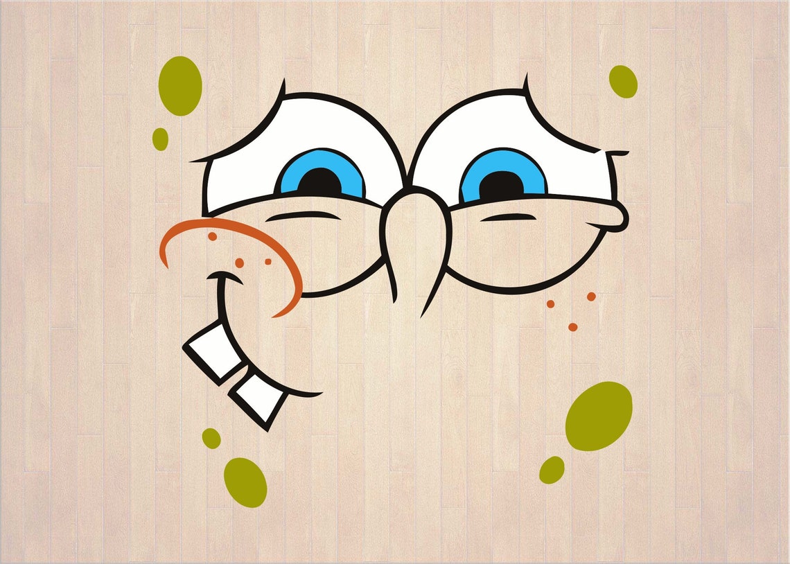 SpongeBob SquarePants Faces SVG 011 svg dxf Cricut | Etsy
