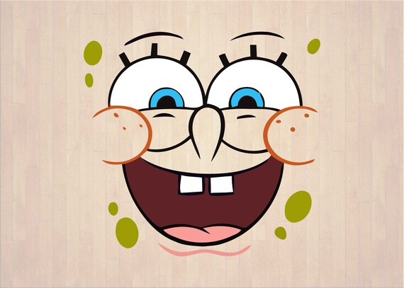 Spongebob Squarepants Faces SVG 03 Svg Dxf Cricut | Etsy