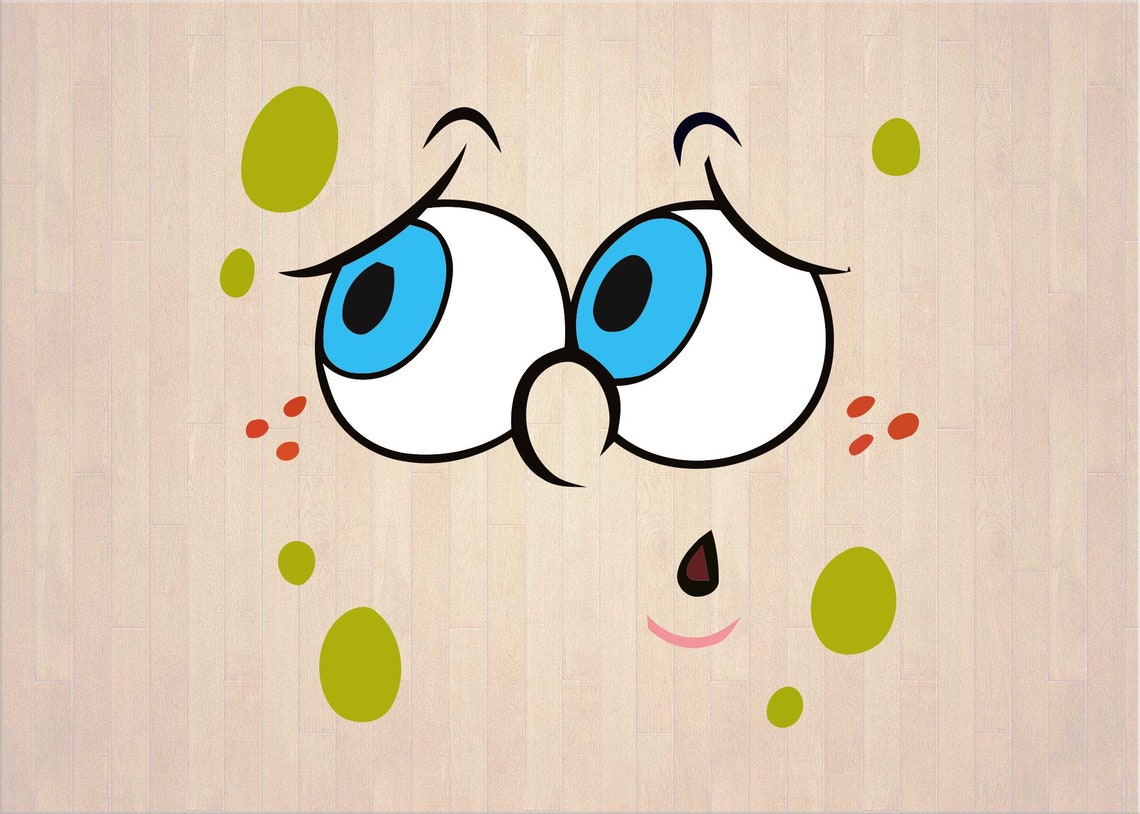 SpongeBob SquarePants Faces SVG 05 svg dxf Cricut | Etsy